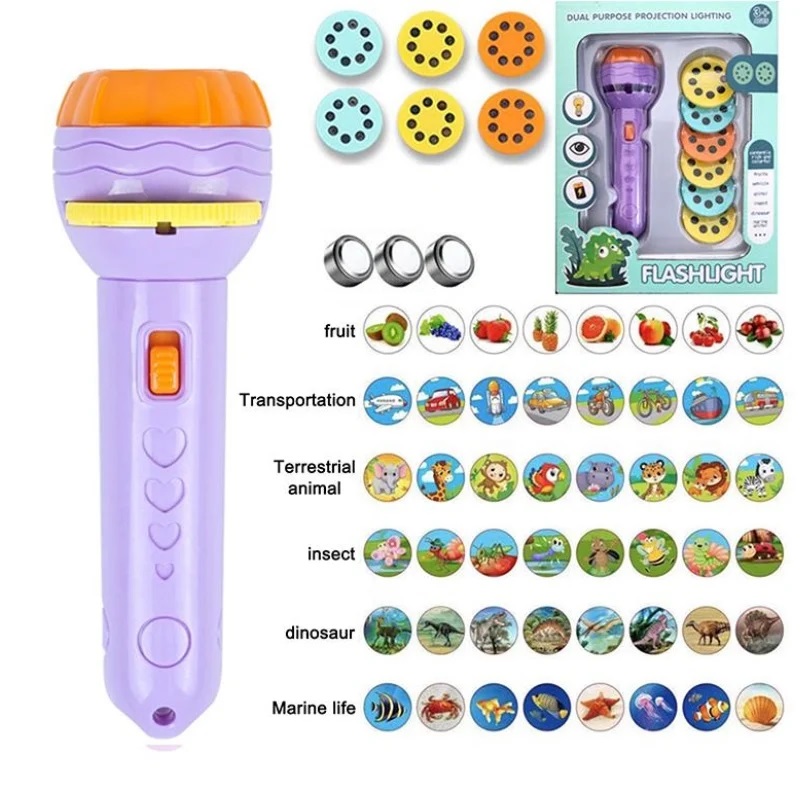 Proiector de imagini cu 6 discuri, 48 de imagini diferite – mov - Lumea ...