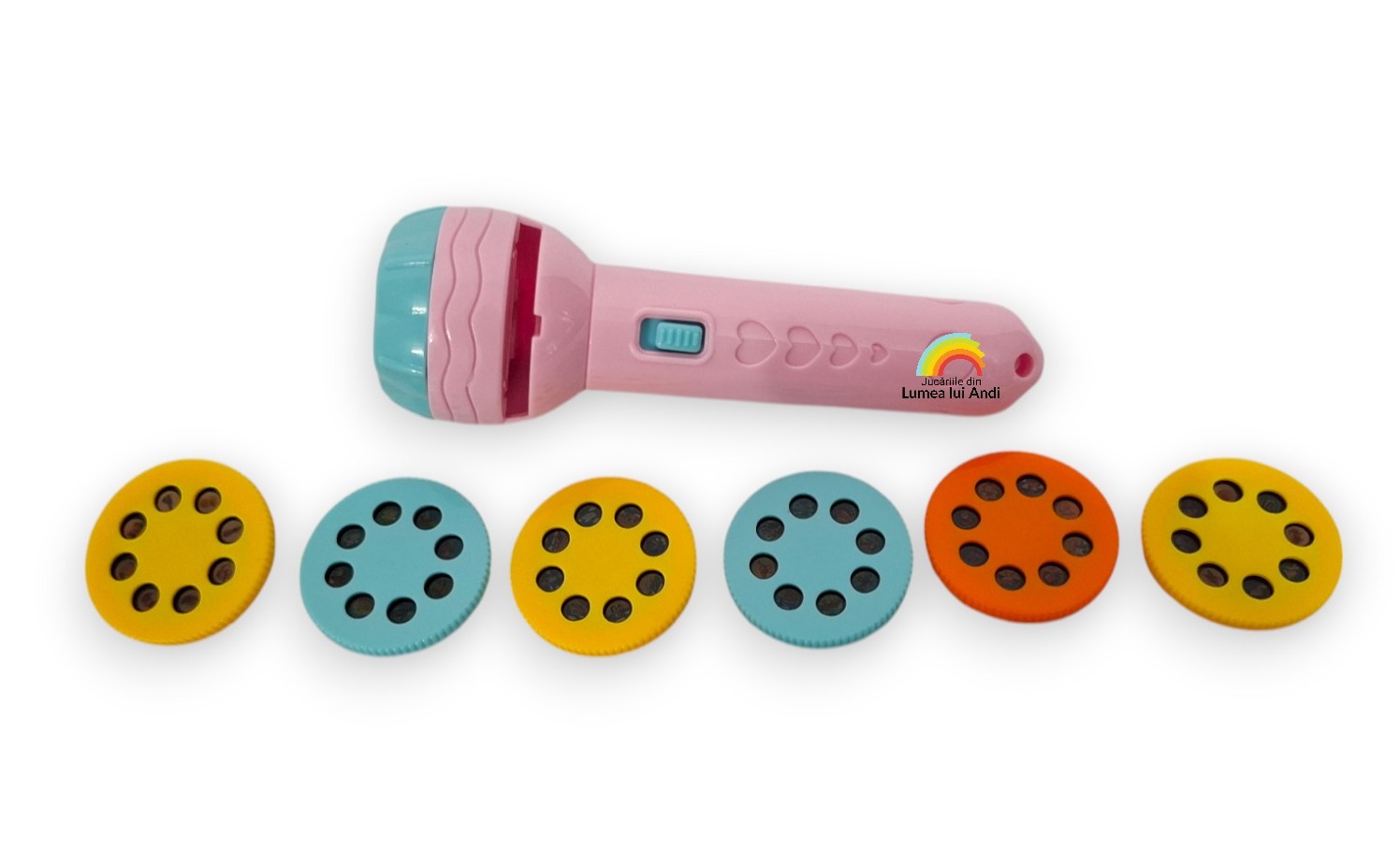 Proiector de imagini cu 6 discuri, 48 de imagini diferite – roz - Lumea ...